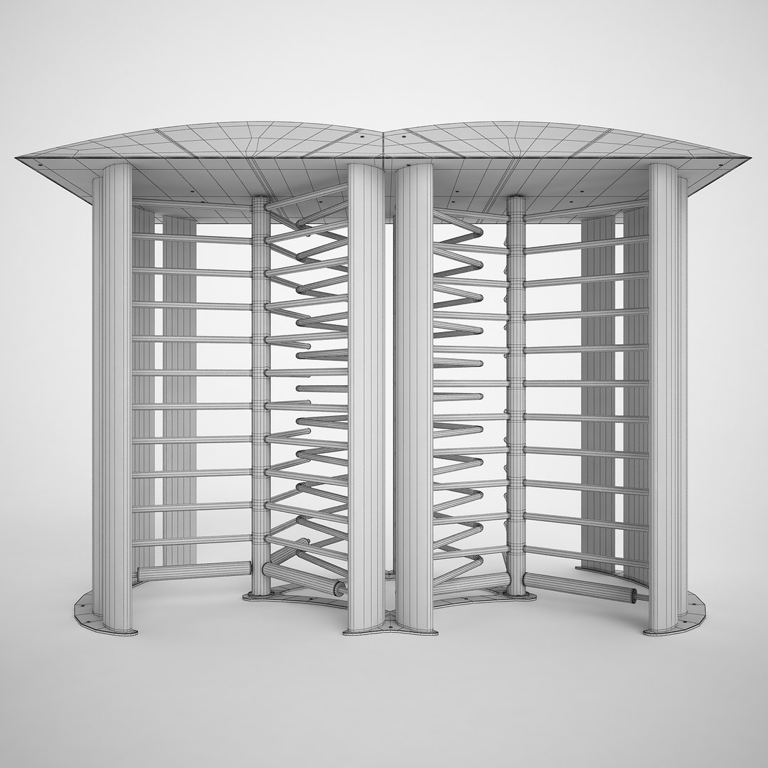 3d galvanized steel turnstile