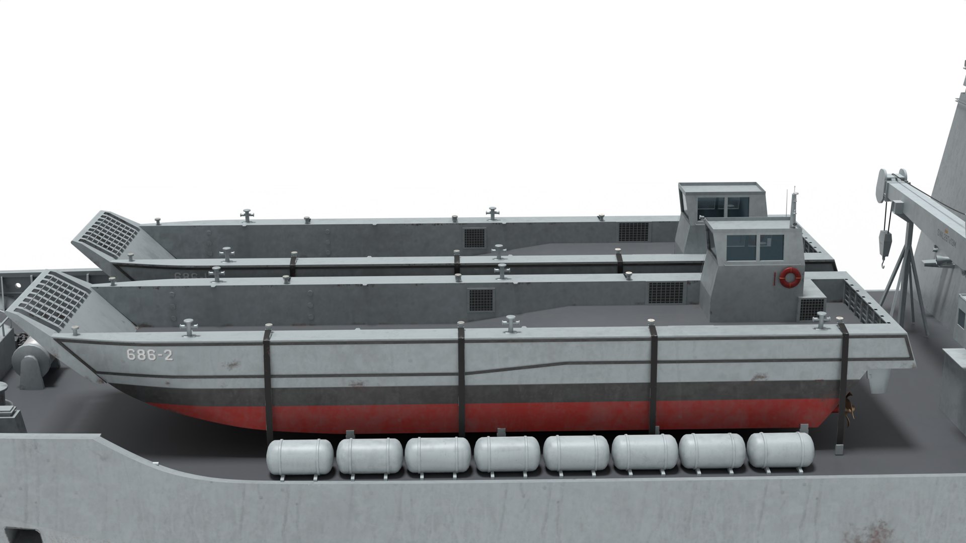 3D Model Landing Ship Cheonwangbong - TurboSquid 2220452