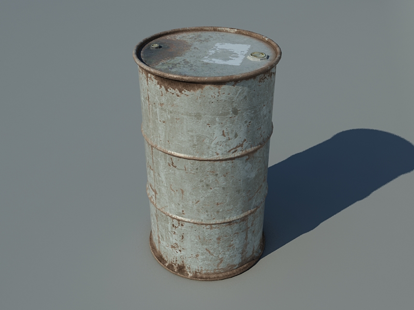 3d Model Barrel Rust