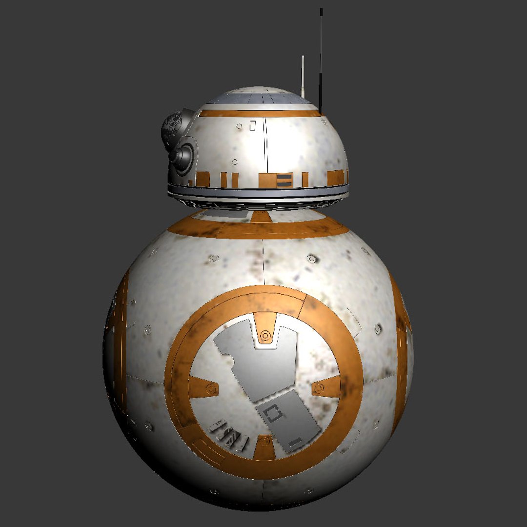 3d Star Wars Bb-8 Droid