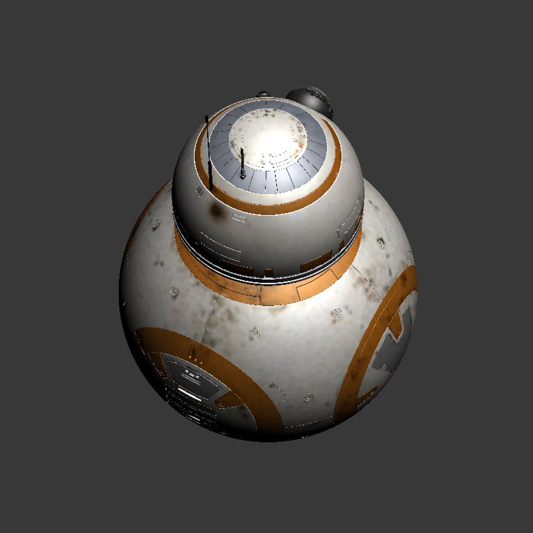 3d Star Wars Bb-8 Droid