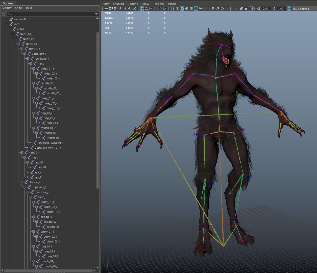 3D Great Werewolf - TurboSquid 2174590