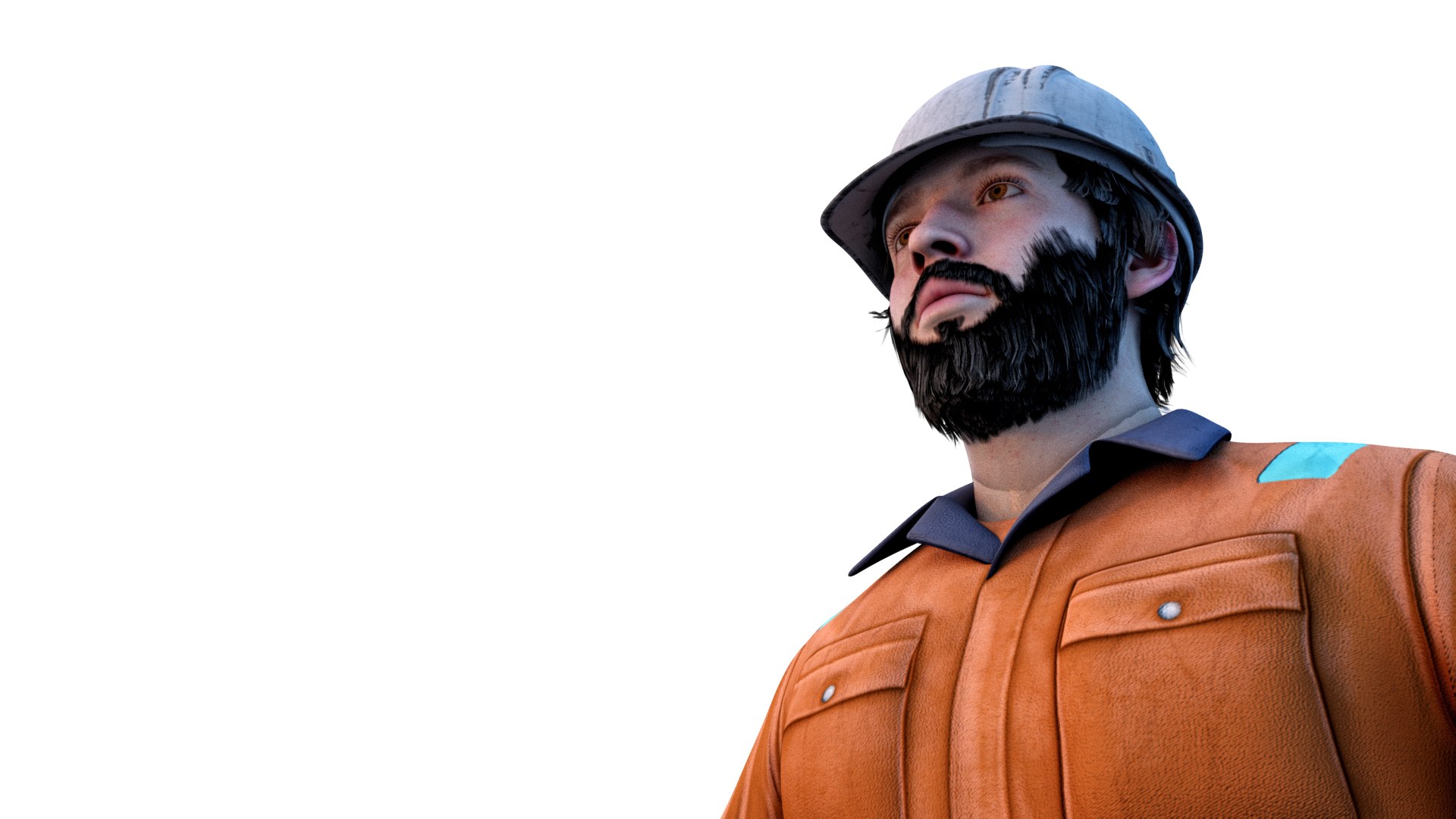 Worker Man Engineer 3D Model - TurboSquid 2219857