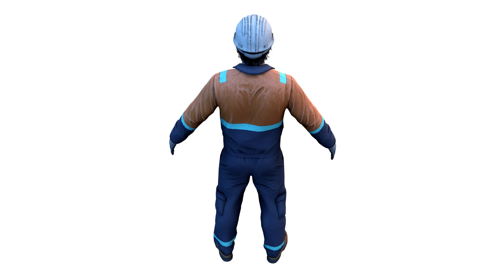 Worker Man Engineer 3D Model - TurboSquid 2219857