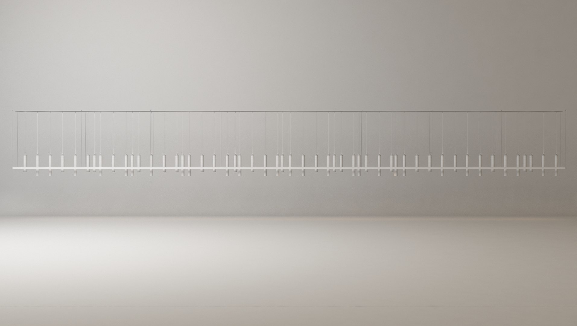 3D Long Pendant Copper Lamp Model - TurboSquid 1834832