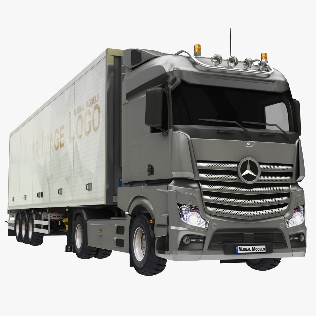 3D Box Trailer Truck - TurboSquid 1532473