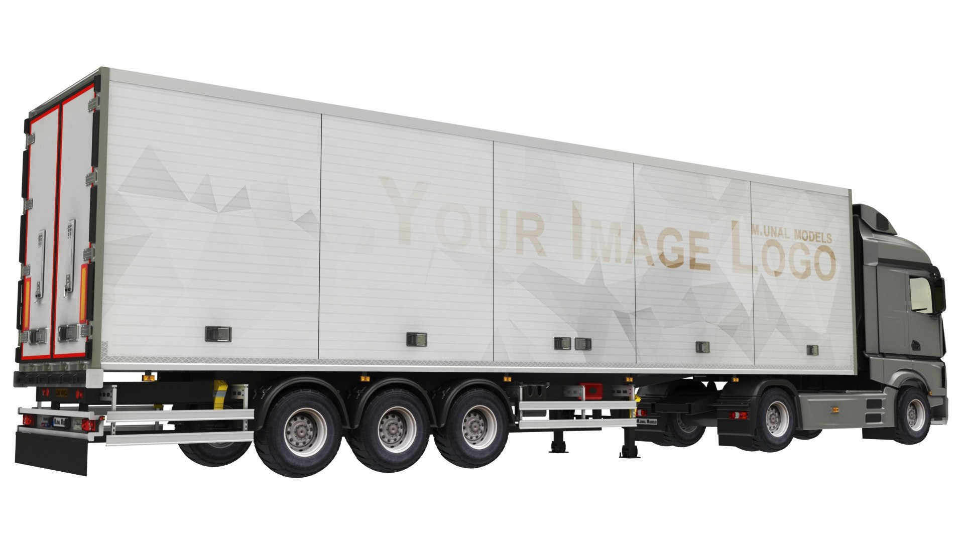 3D Box Trailer Truck - TurboSquid 1532473
