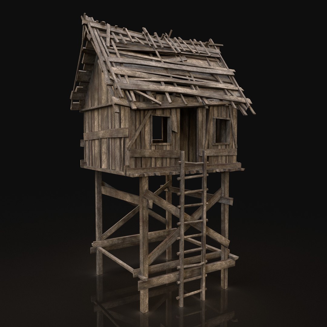 3D Model Wooden Scouttower - TurboSquid 1499809
