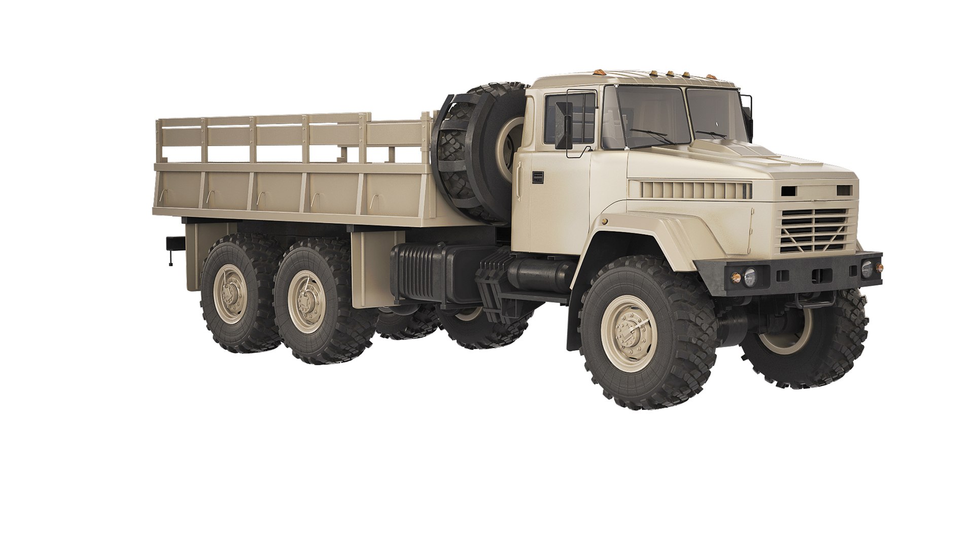 KrAZ 6322 flatbed body 1999 3D - TurboSquid 1888827