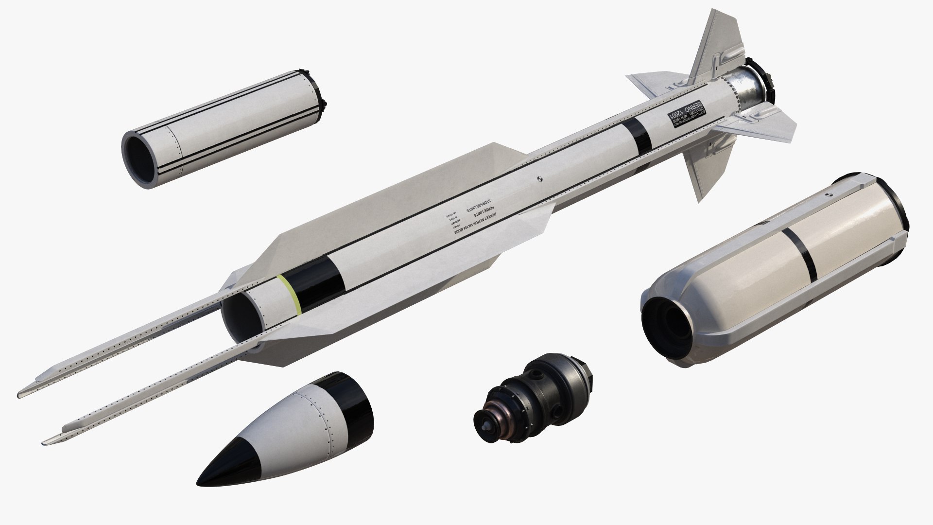 3D RIM 174 Standard Extended Range Active Missile For 3D Print ...