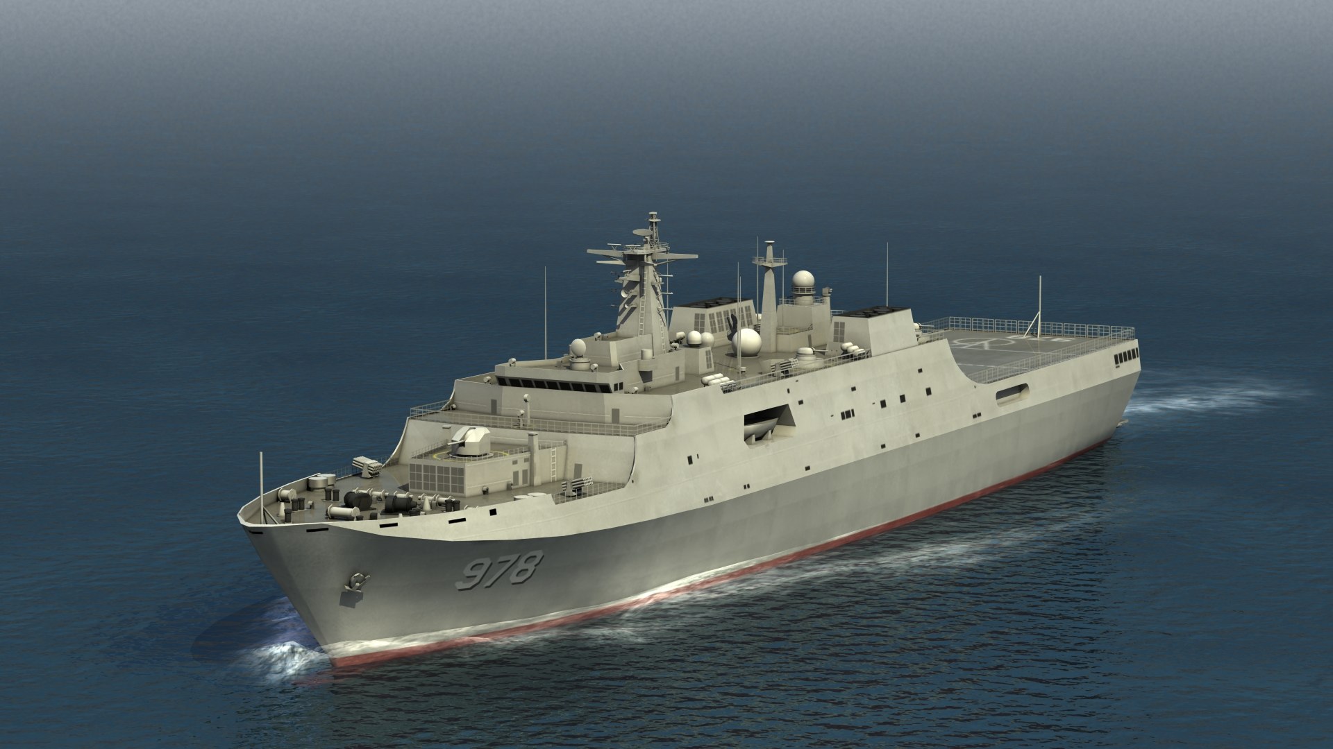 3D type 071 yuzhao ship - TurboSquid 1643352