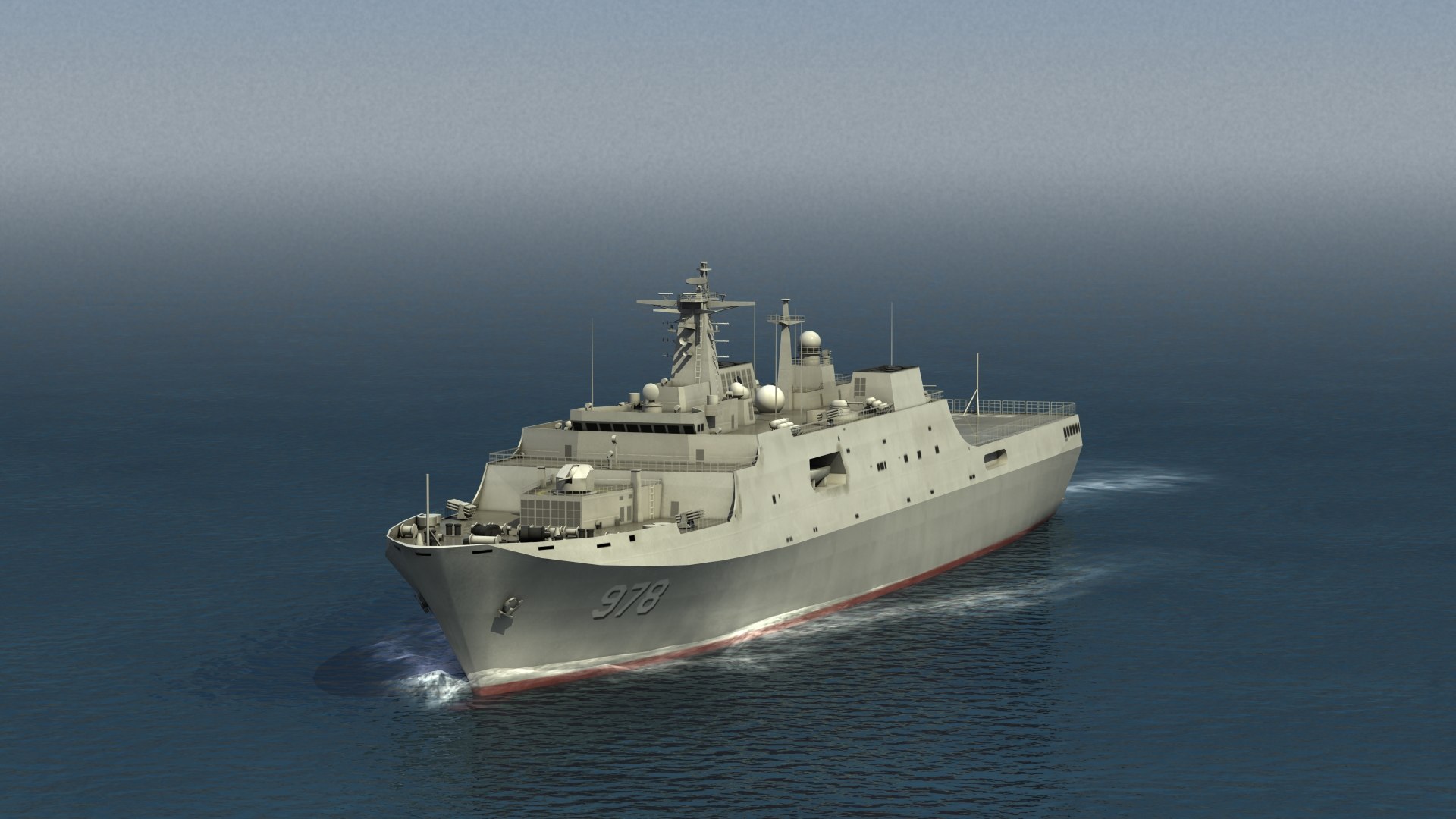 3D type 071 yuzhao ship - TurboSquid 1643352