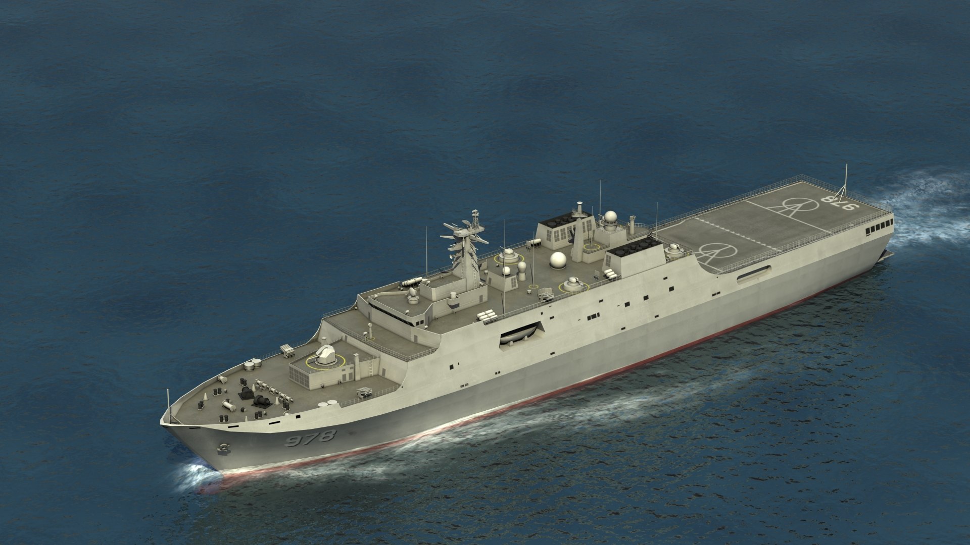 3D type 071 yuzhao ship - TurboSquid 1643352