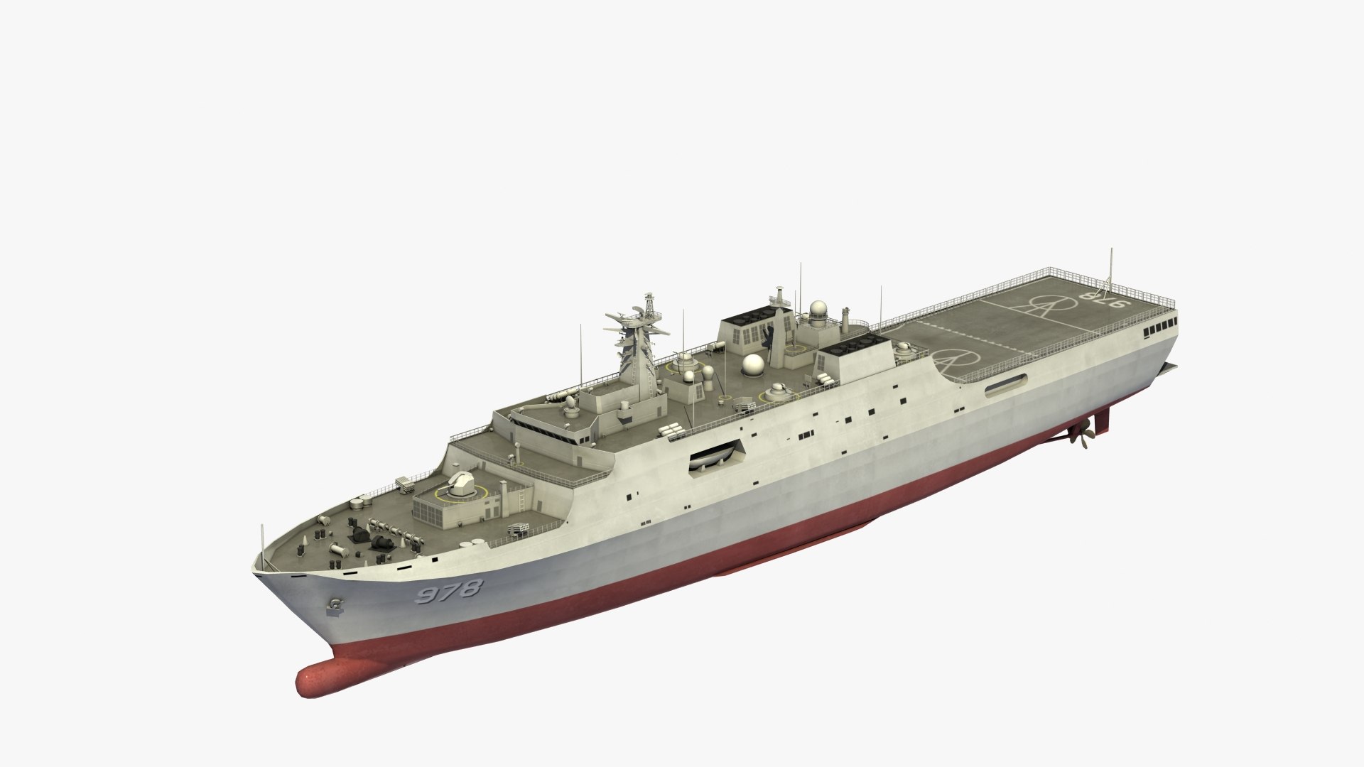 3D type 071 yuzhao ship - TurboSquid 1643352