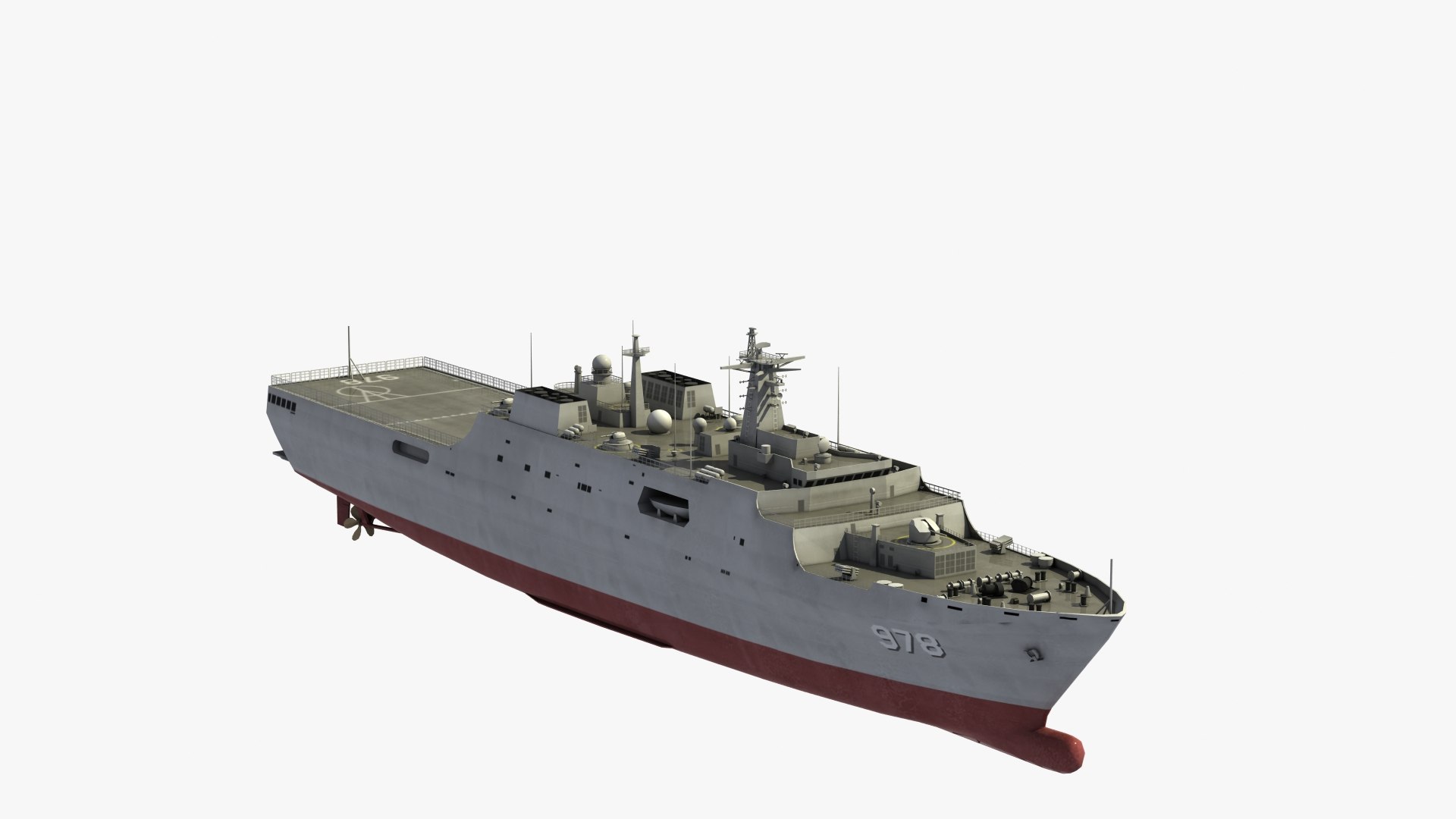 3D type 071 yuzhao ship - TurboSquid 1643352