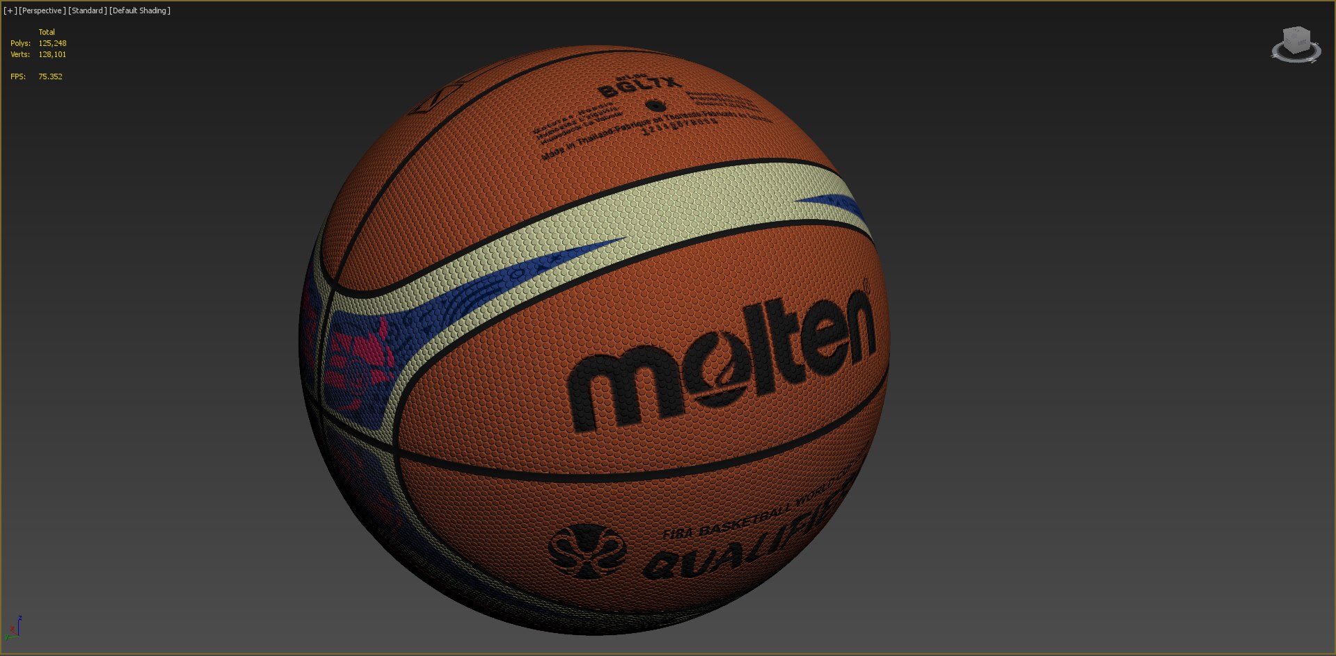 3D Molten Official Qualifiers Basketball Ball - TurboSquid 1283837
