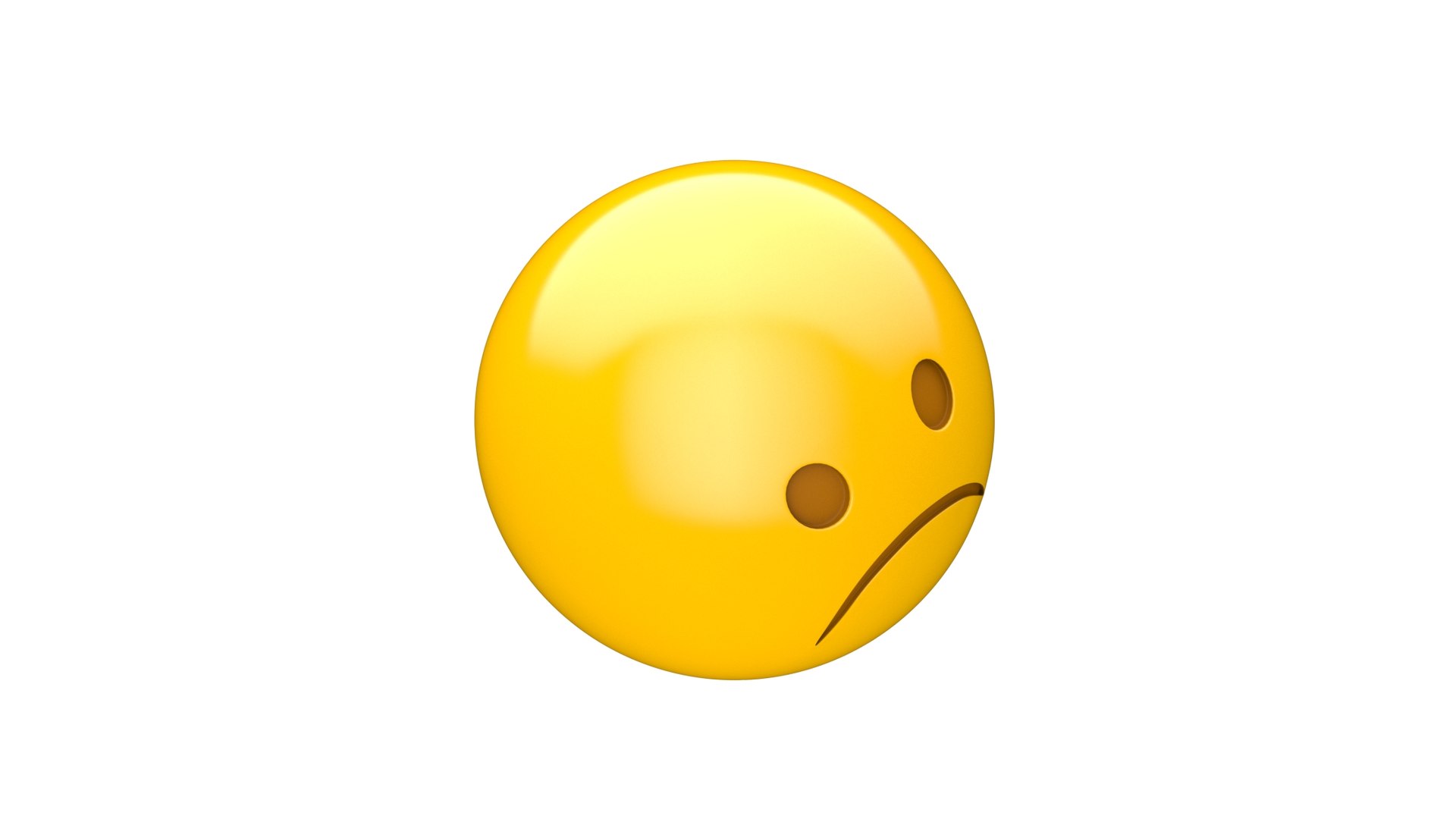 Apple Frowning Face 3D Model - TurboSquid 1771670