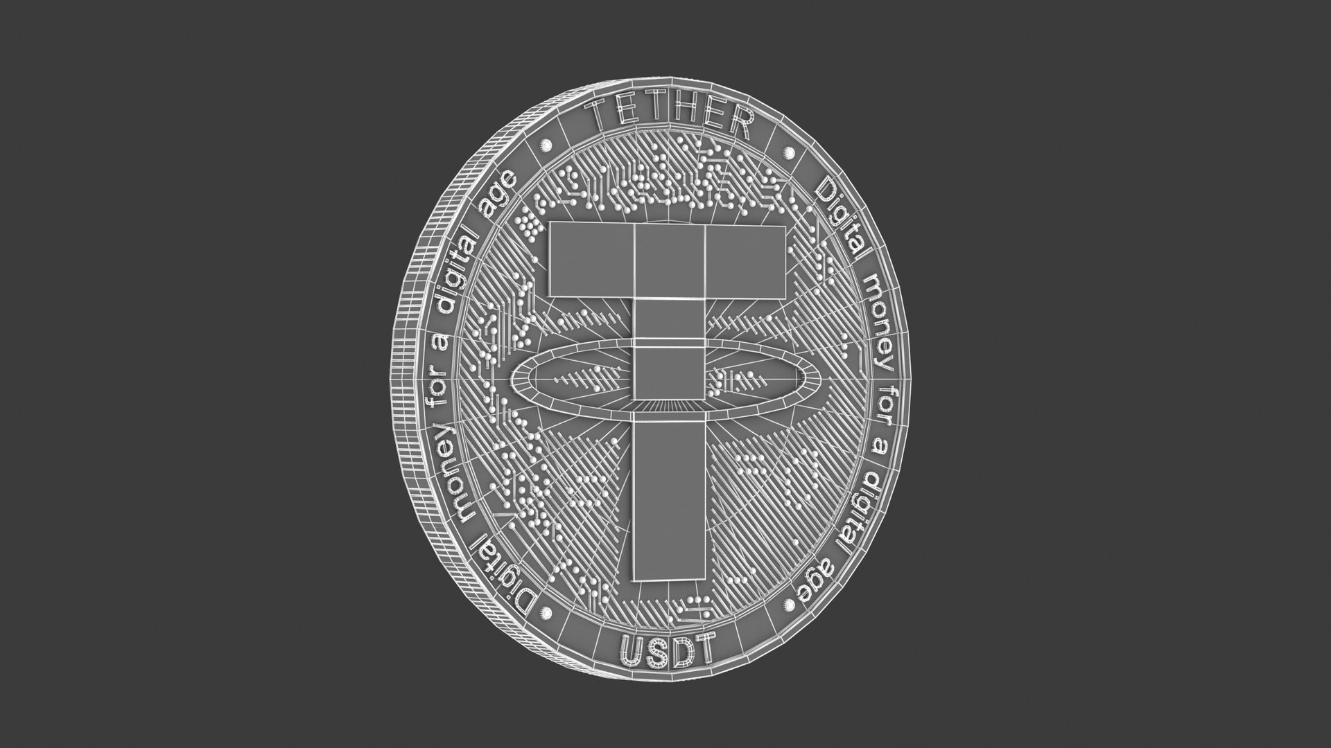 Tether Coin 3D Model - TurboSquid 1742581