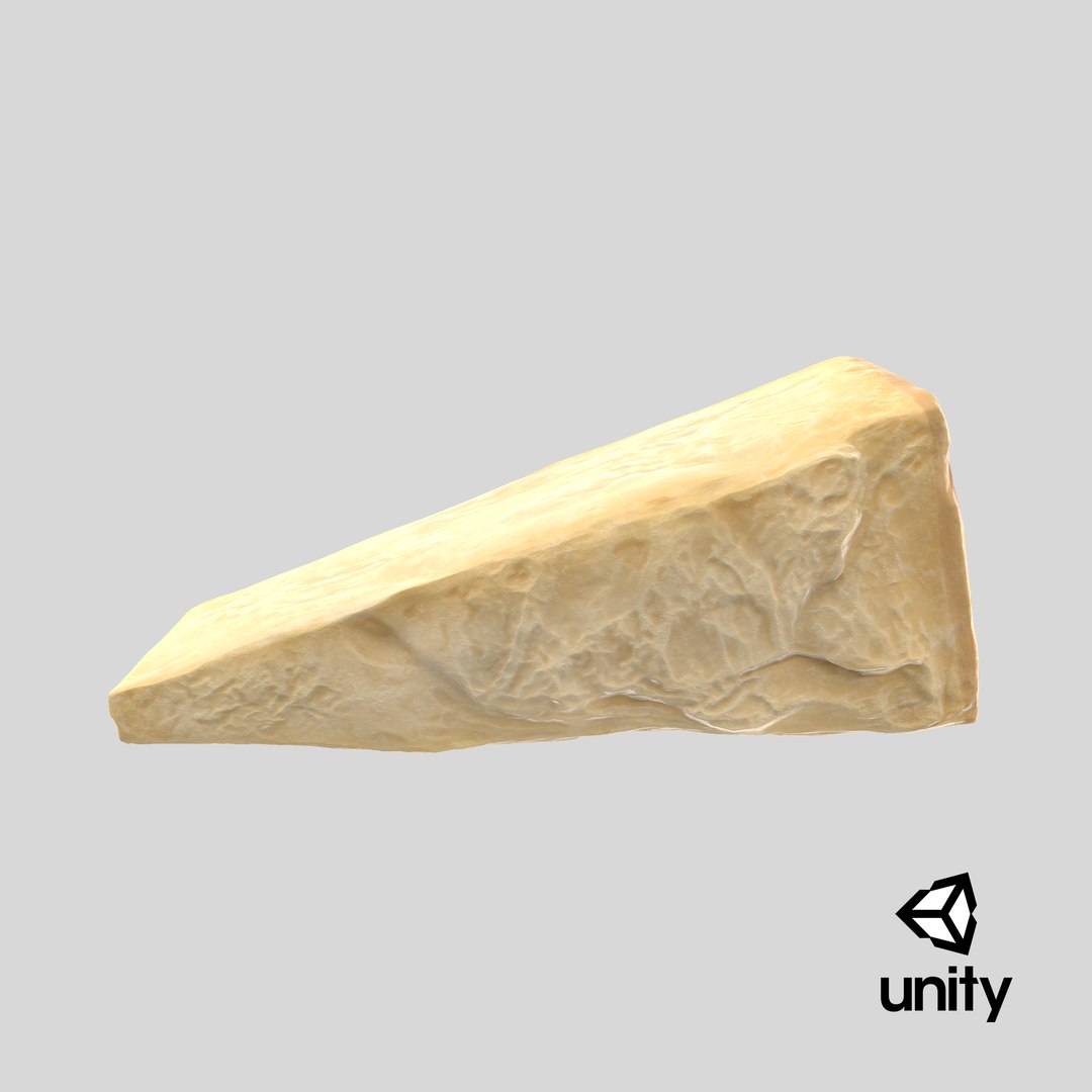 Parmesan cheese piece 3D model - TurboSquid 1168237