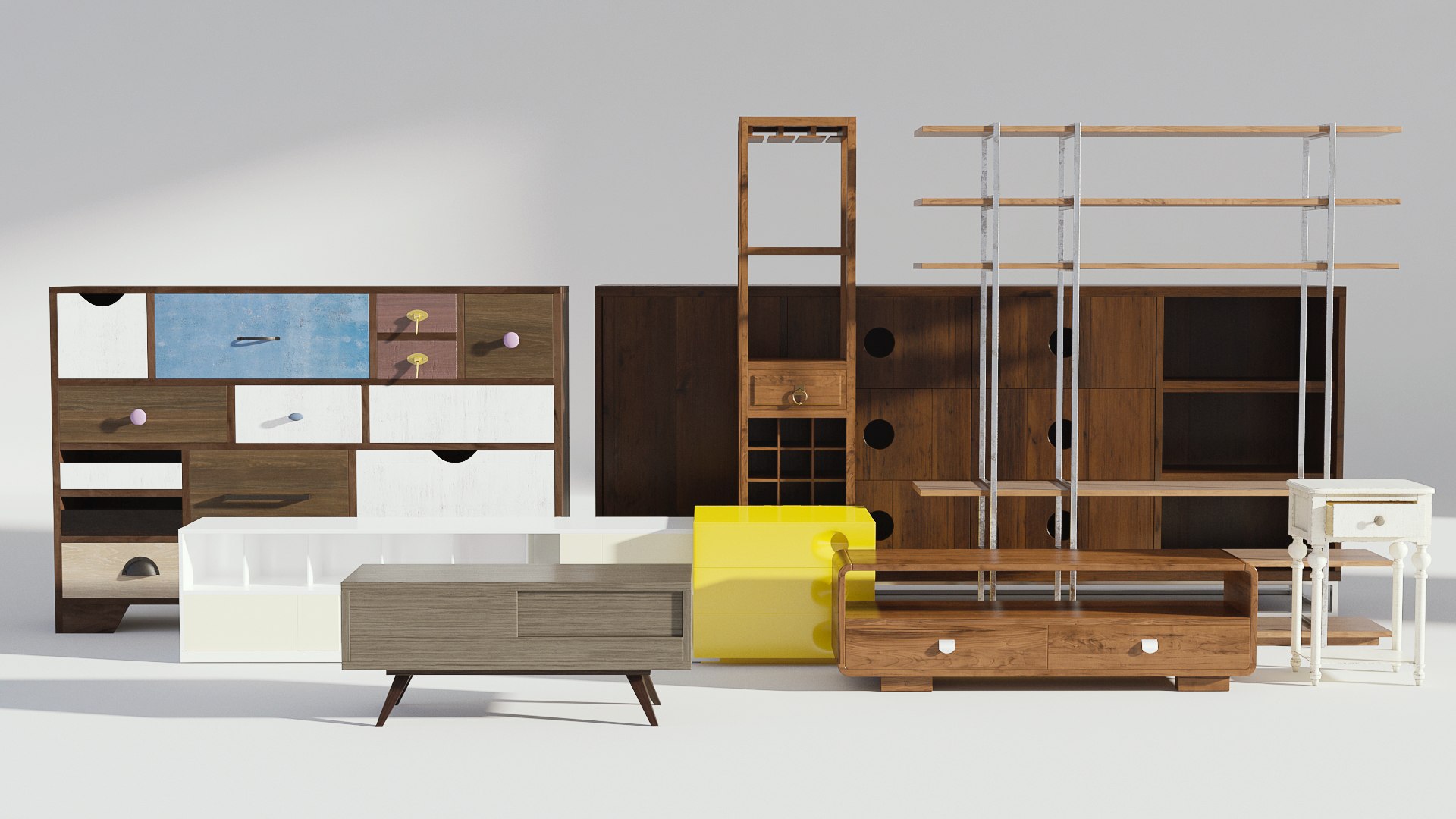 3D Drawer Set Model - TurboSquid 1477181