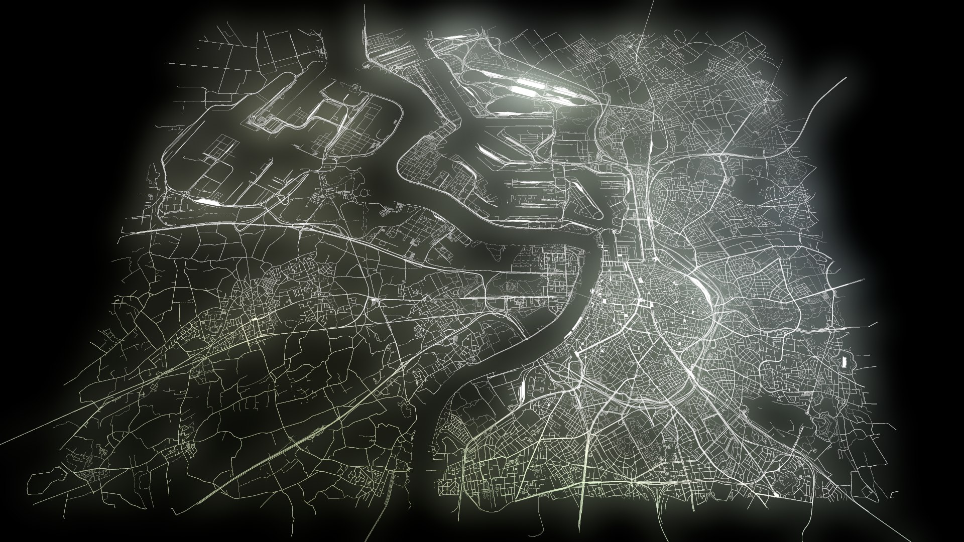 3D Model Railroad And Car Roads Antwerpen Belgium - TurboSquid 1774783
