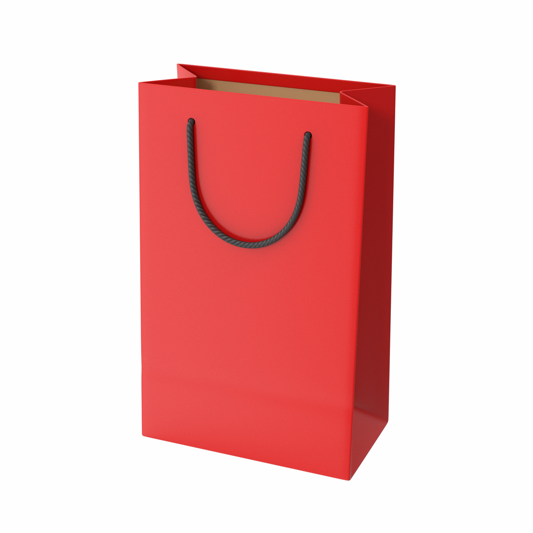 Red Paper Bag Model - TurboSquid 1890806