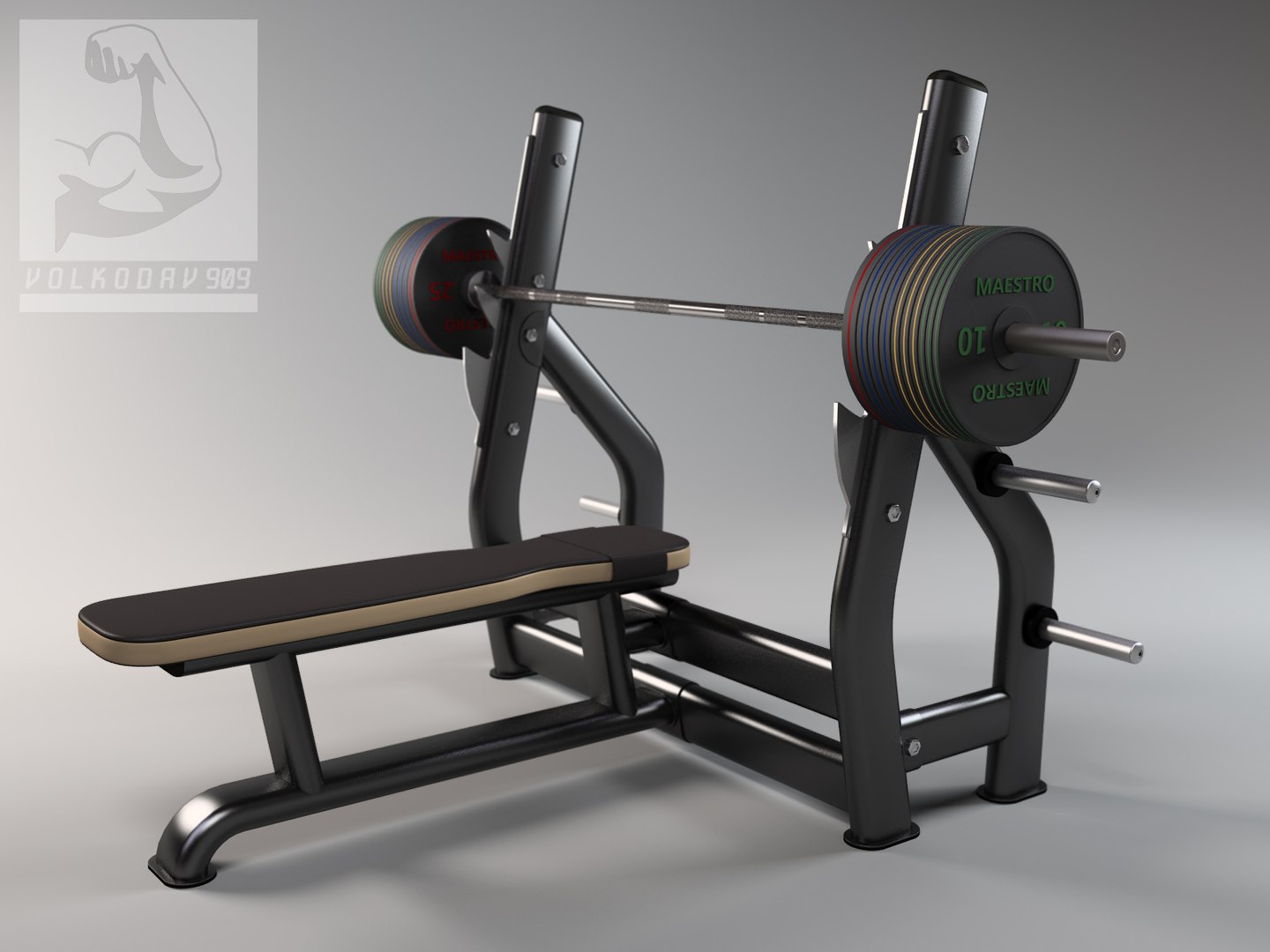 Bench Press 3d Max
