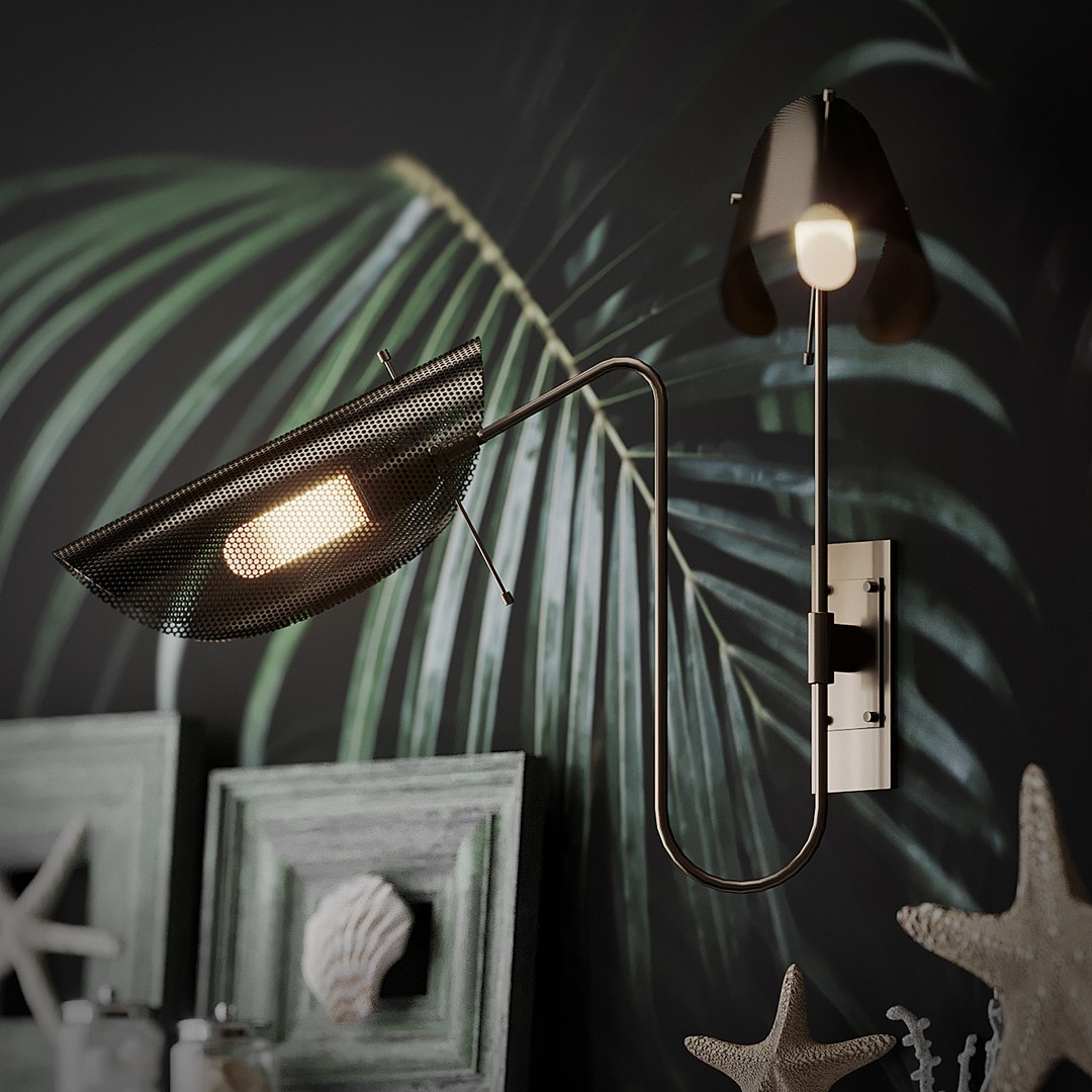 3D Wall Lamp Blueprint Lighting - TurboSquid 1568463