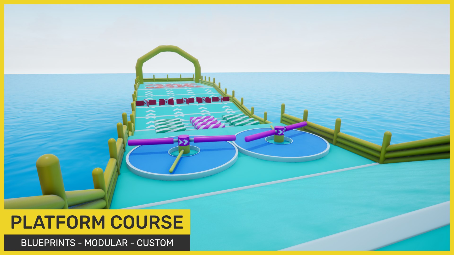 Platform Obstacle Course - Modular Customizable 3D Model - TurboSquid ...