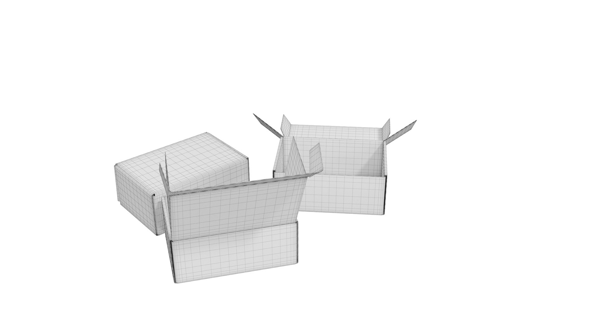 Box White 3D model - TurboSquid 1765818