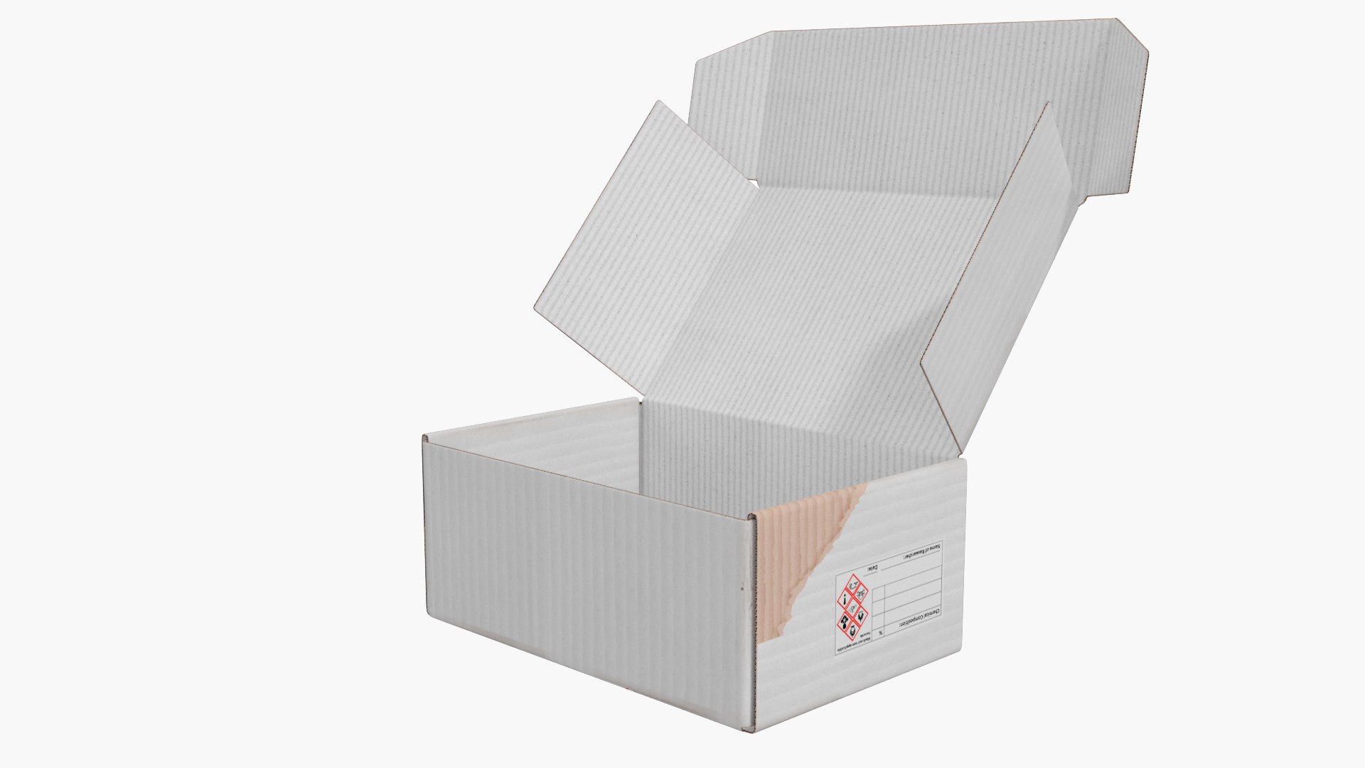 Box White 3D model - TurboSquid 1765818