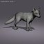 3d red fox rigged model