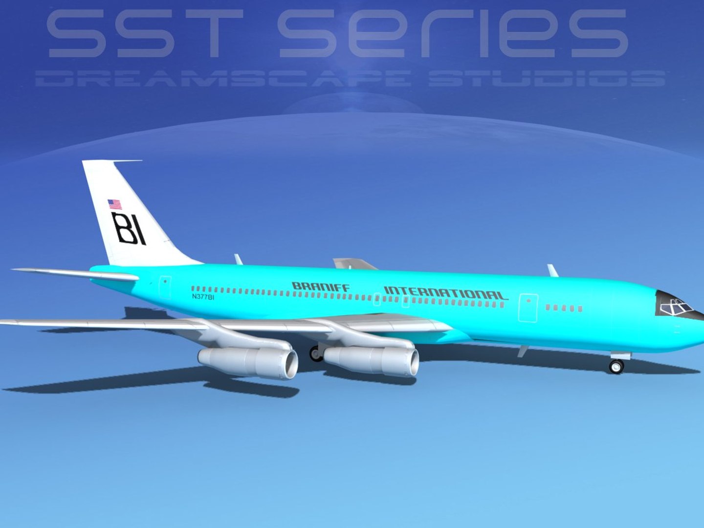 3d 707-320 Boeing 707