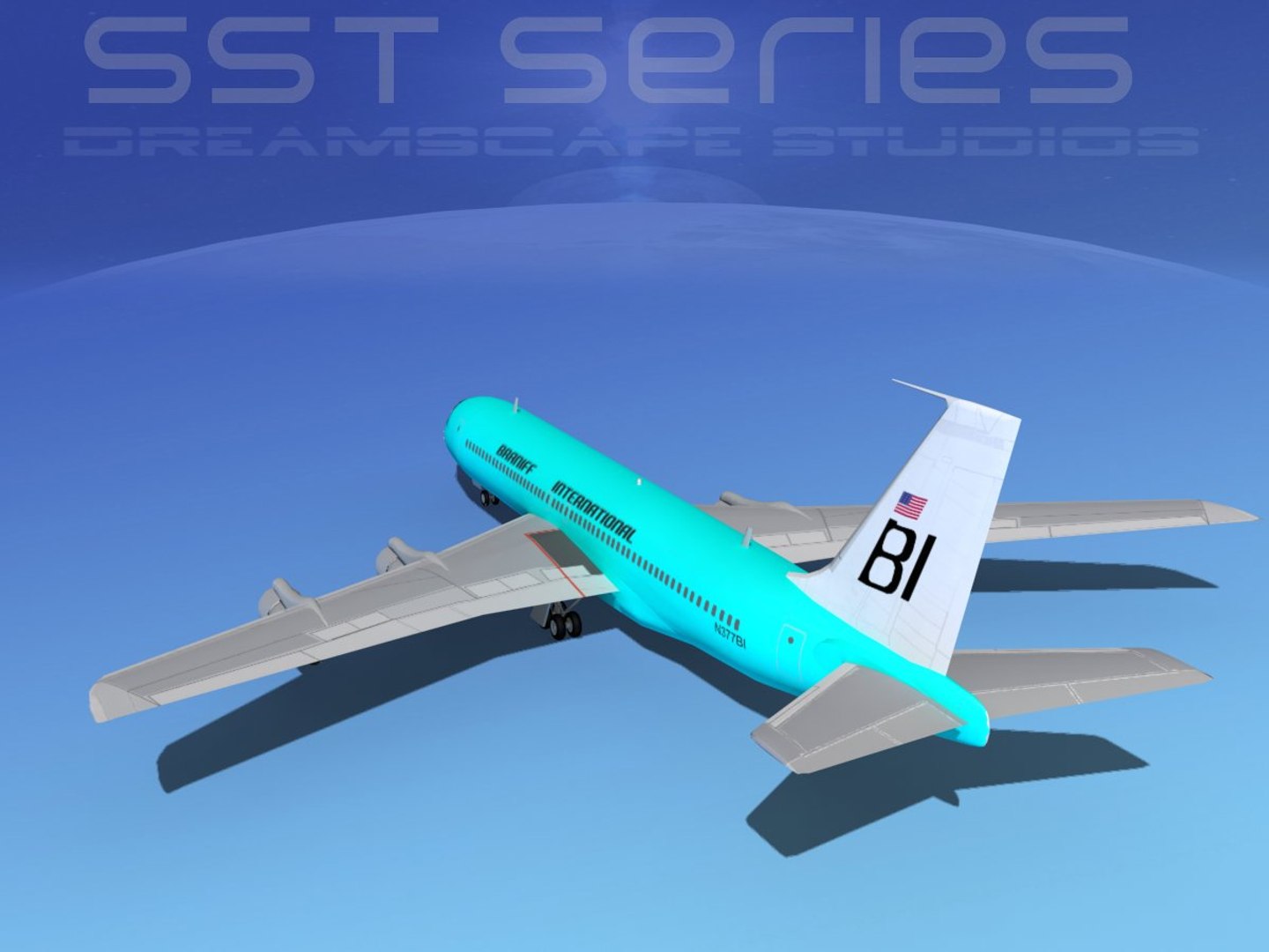 3d 707-320 Boeing 707