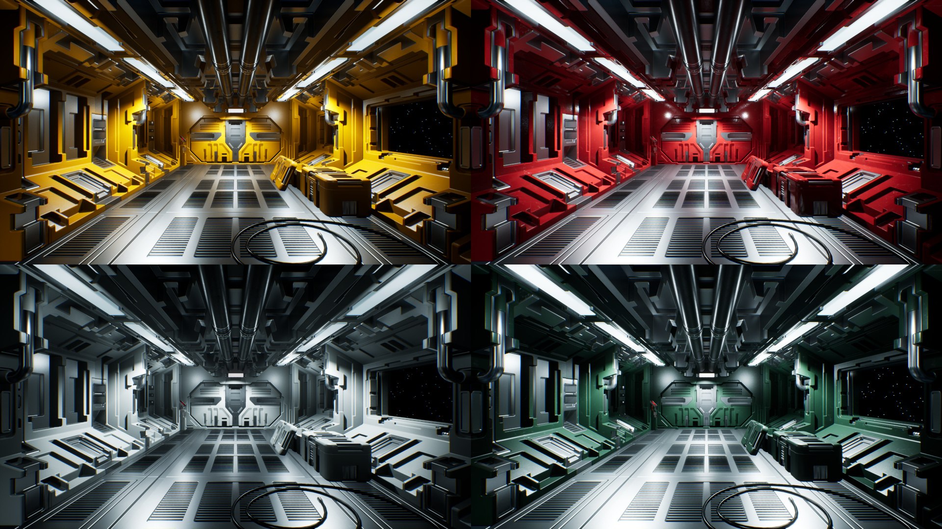 Modular Sci-fi Interior Ii 3D - TurboSquid 1647525