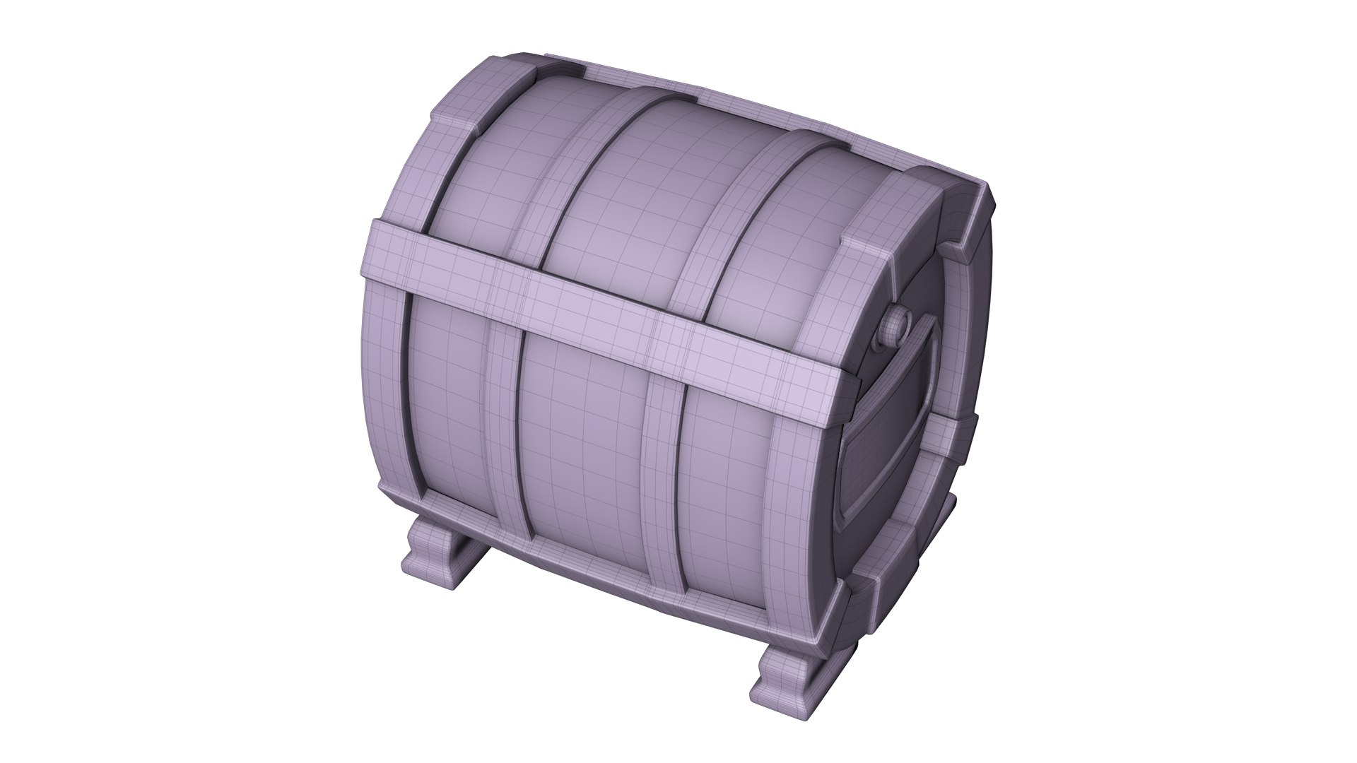 Cartoon Barrel Model - TurboSquid 2116847