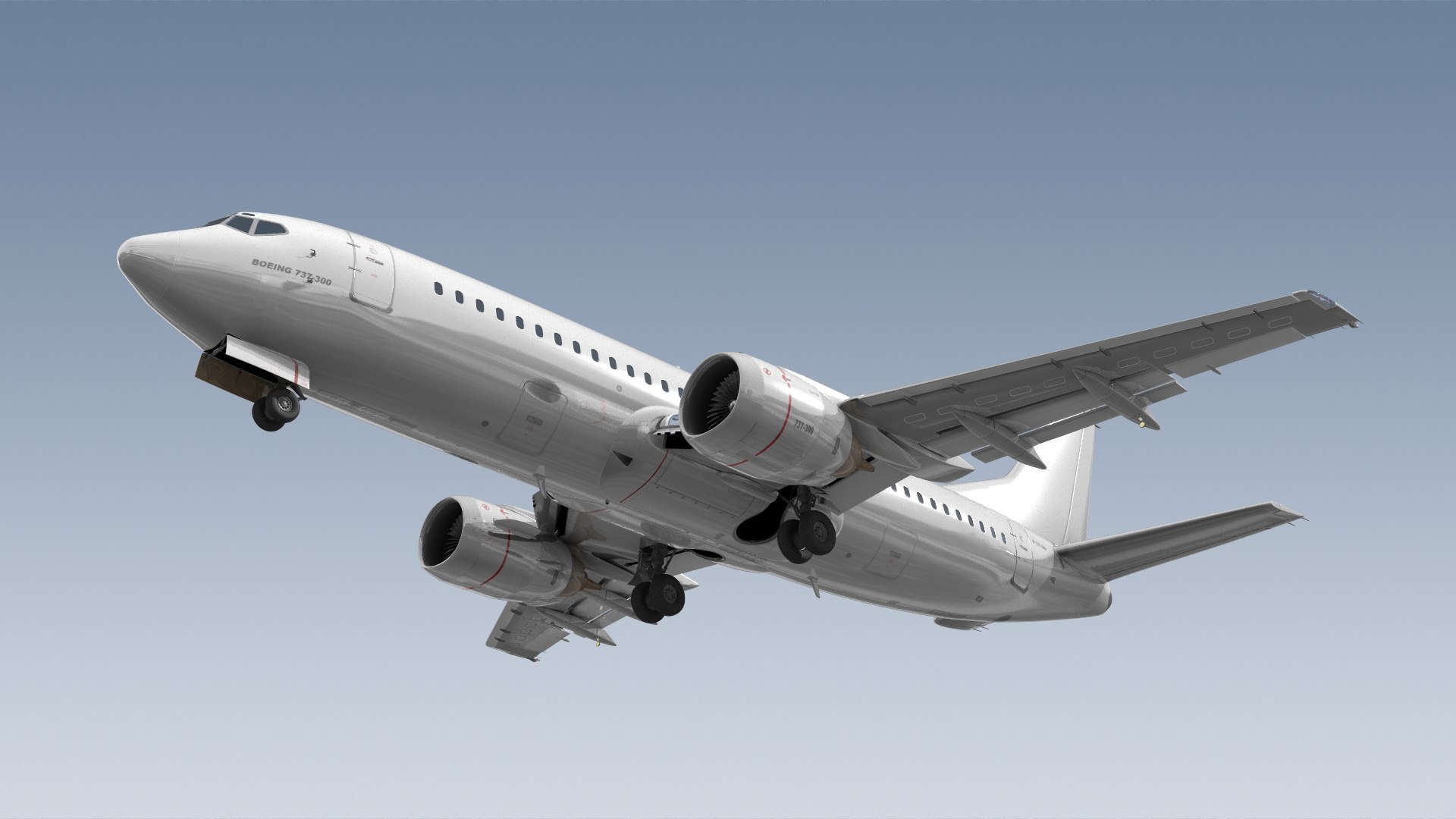 3d model boeing 737-300