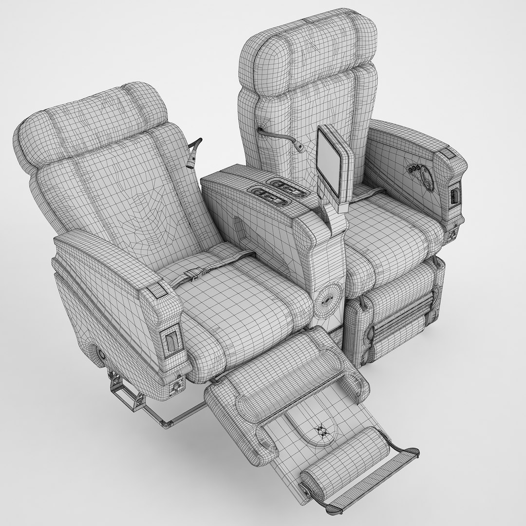 Class Airplane Chair 3D Model - TurboSquid 1273667