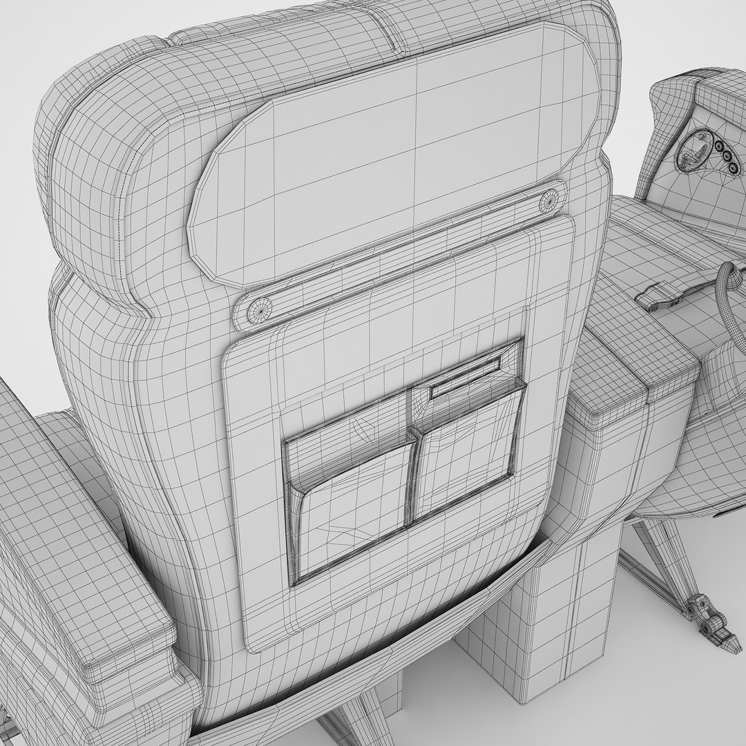 Class airplane chair 3D model - TurboSquid 1273667