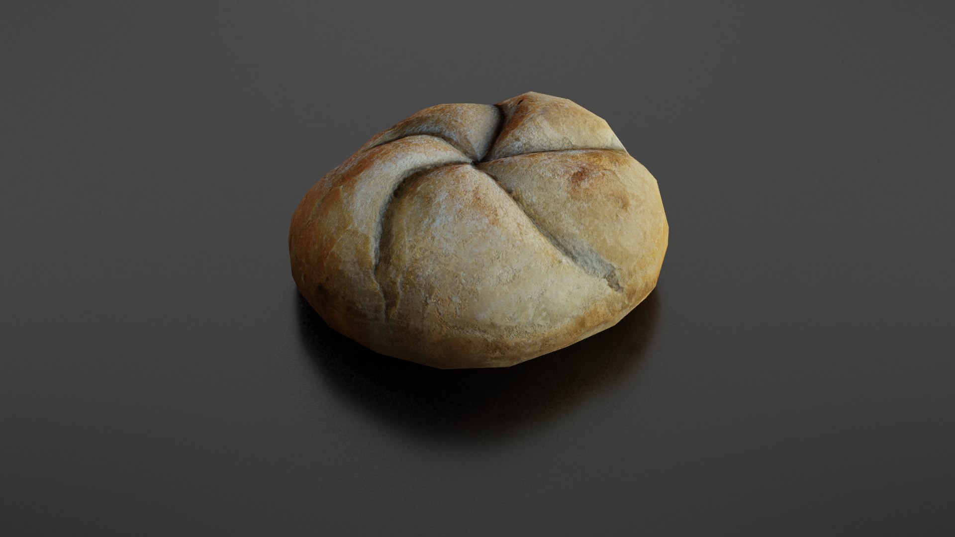 Kaiser bread roll 3D model - TurboSquid 1396059
