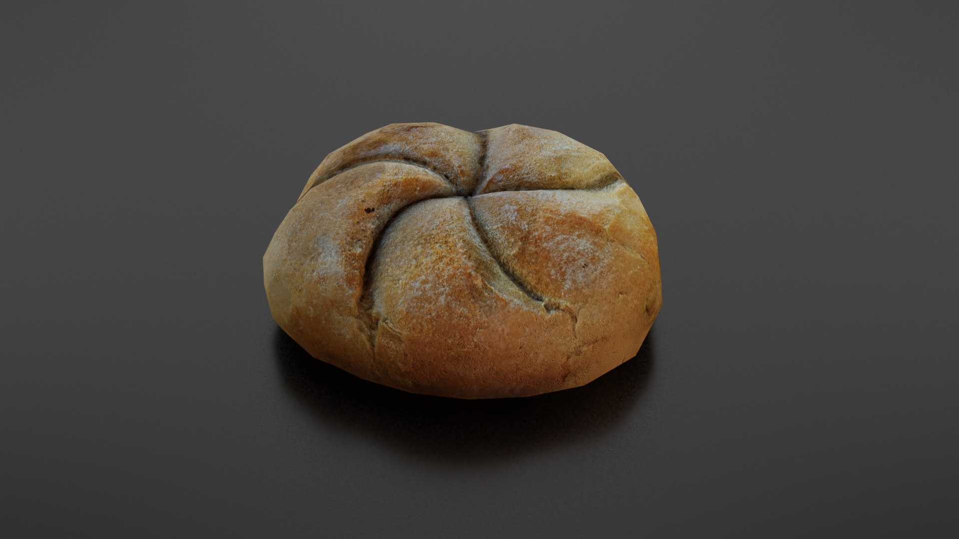 Kaiser bread roll 3D model - TurboSquid 1396059