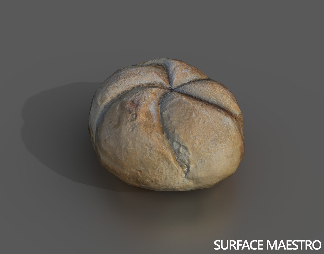 Kaiser bread roll 3D model - TurboSquid 1396059
