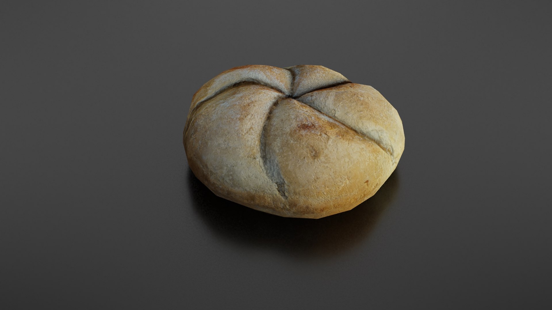 Kaiser bread roll 3D model - TurboSquid 1396059