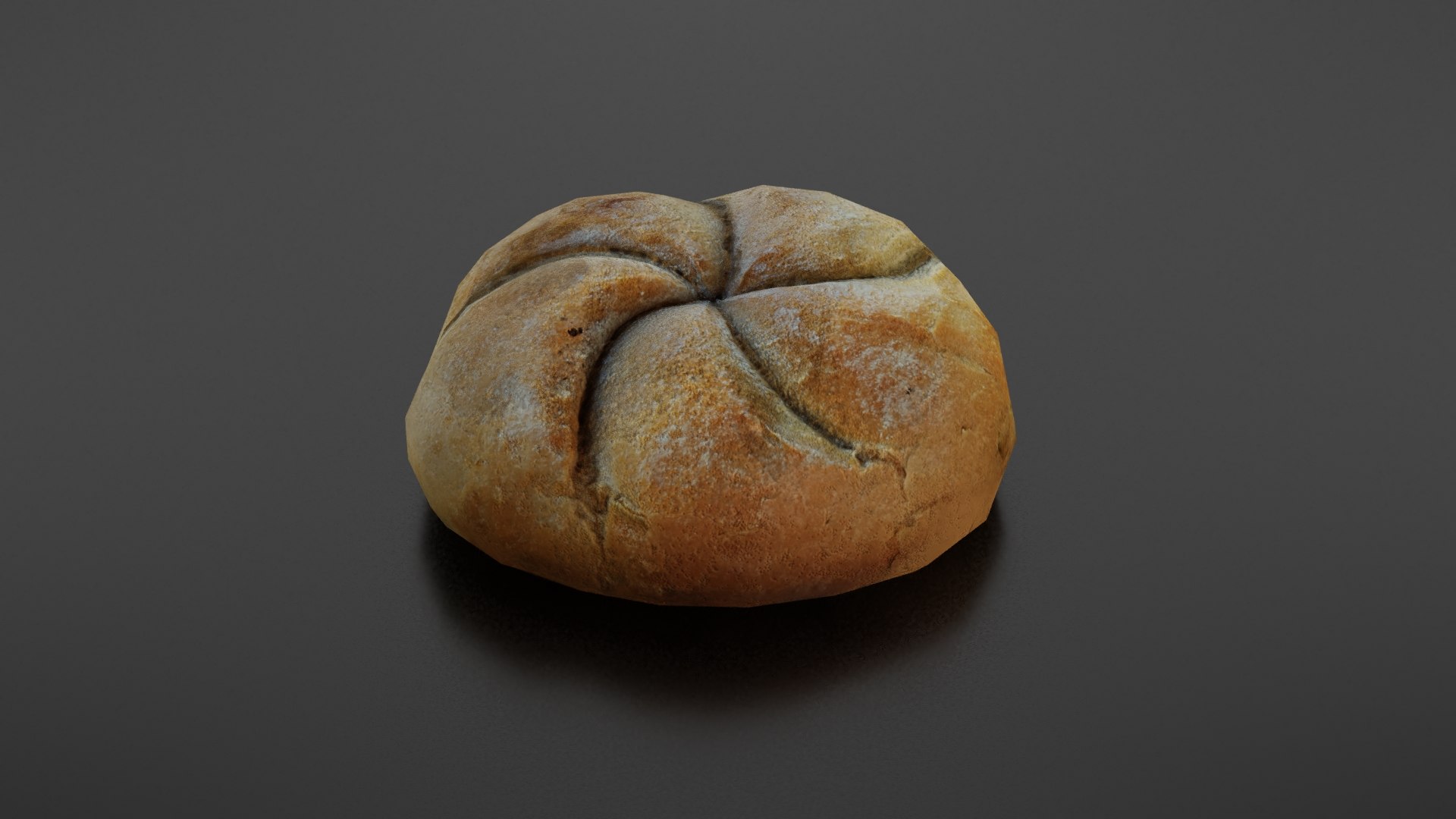 Kaiser bread roll 3D model - TurboSquid 1396059