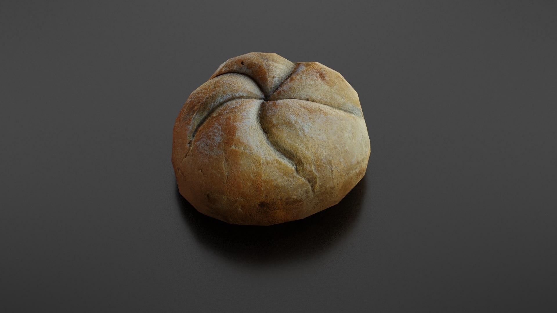Kaiser bread roll 3D model - TurboSquid 1396059