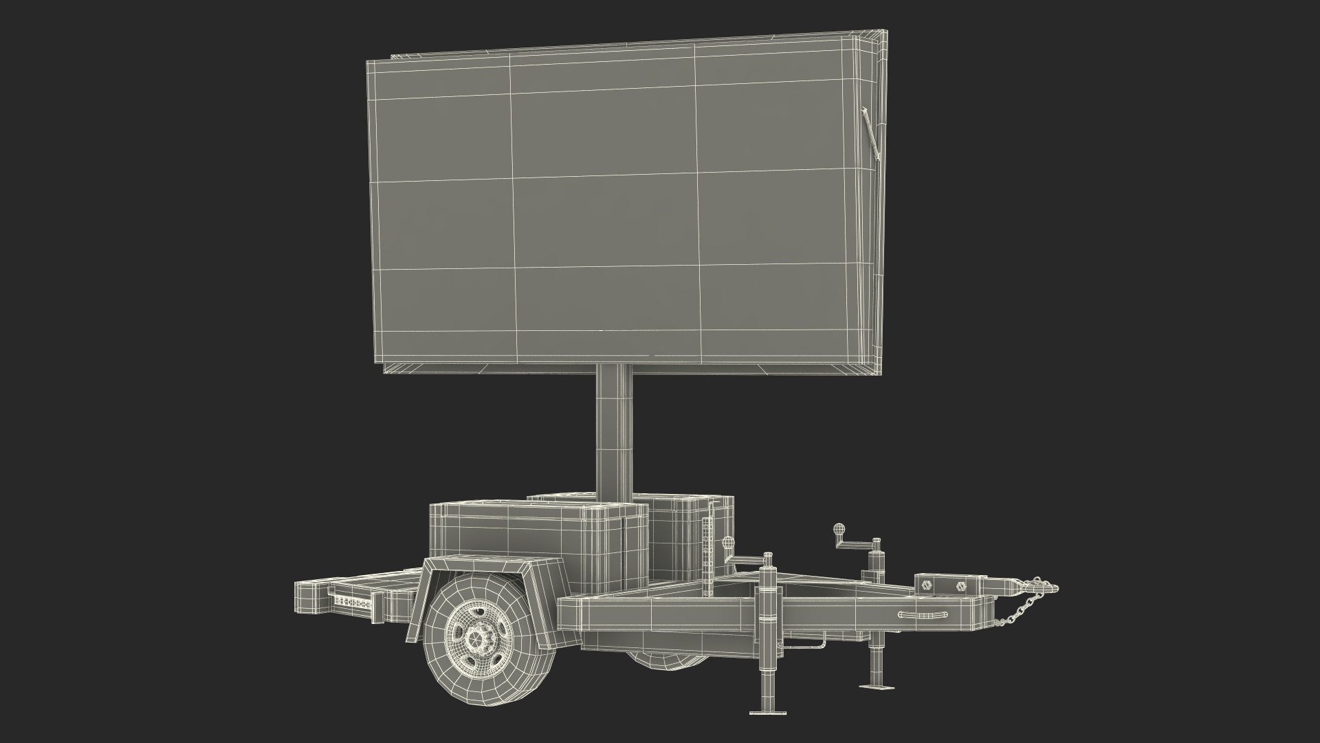 Portable Electronic Traffic Sign model - TurboSquid 2097543