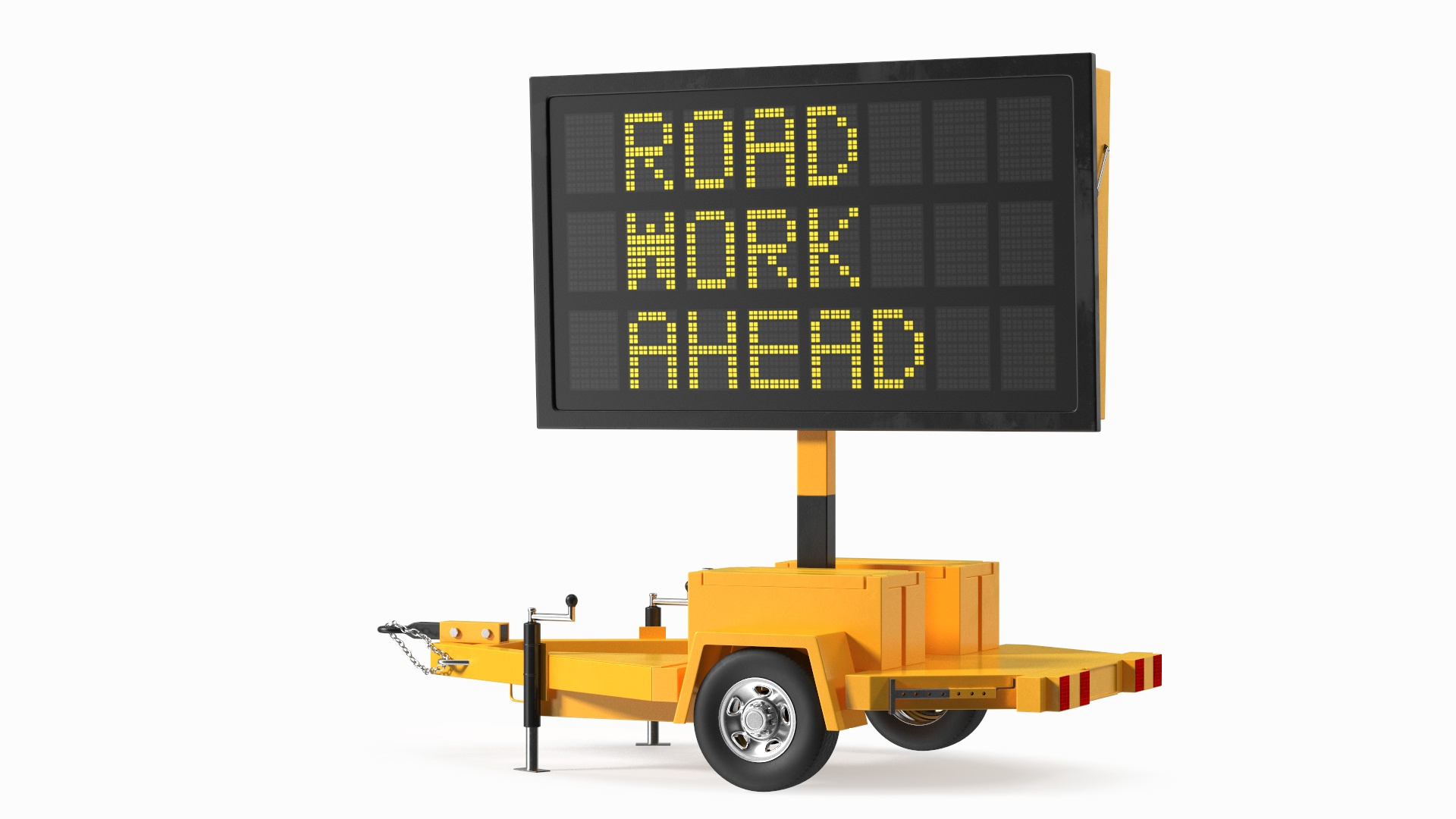 Portable Electronic Traffic Sign Model - TurboSquid 2097543