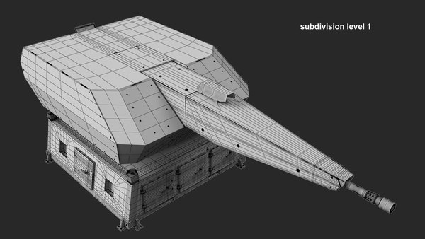 Millennium gun weapon 3D model - TurboSquid 1614857