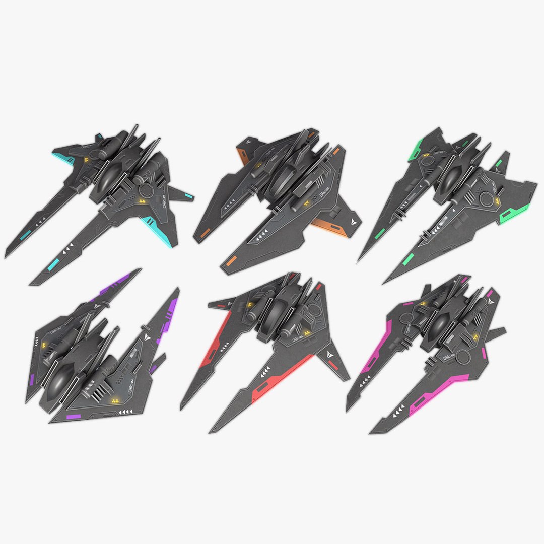 Low Poly Spacecraft Collection Model - TurboSquid 2390609