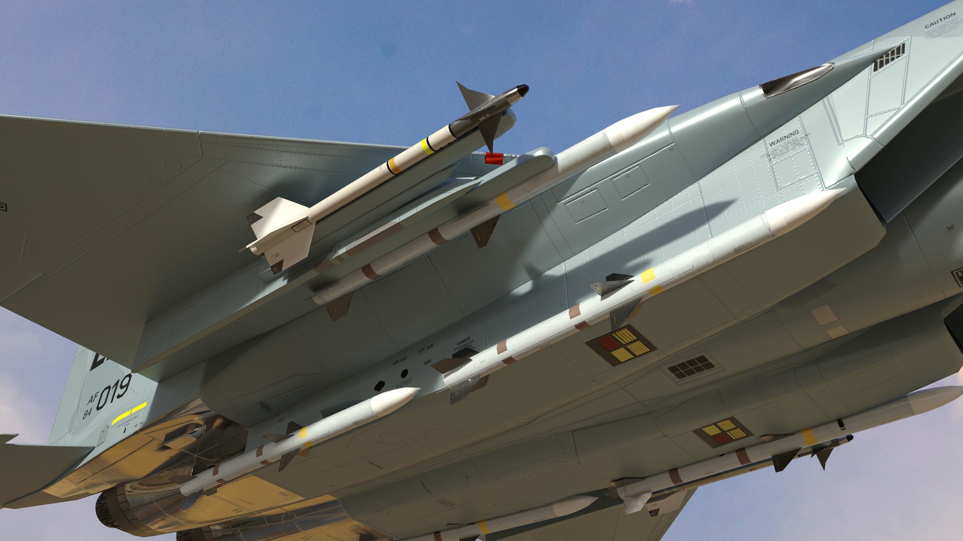 3D F-15 Eagle With 11 Different Textures - TurboSquid 2053845